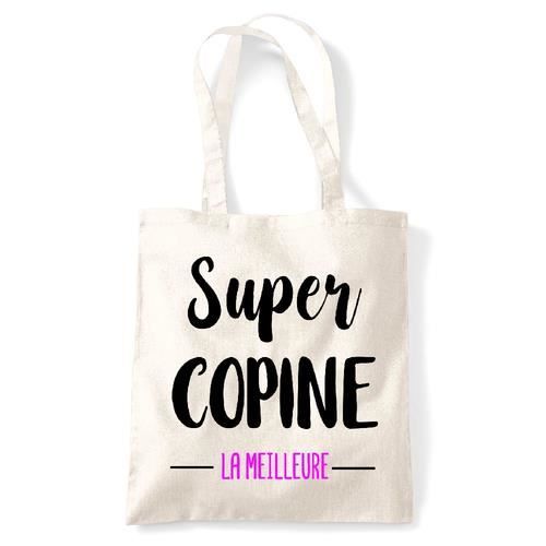 Tote bag - Coton - Creme Naturel GS SUPER COPINE 2 Blanc - Cdiscount ...