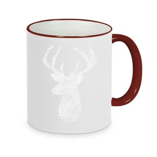Mug - Céramique - Marron CERF DIGITAL BLANC - Cdiscount Maison