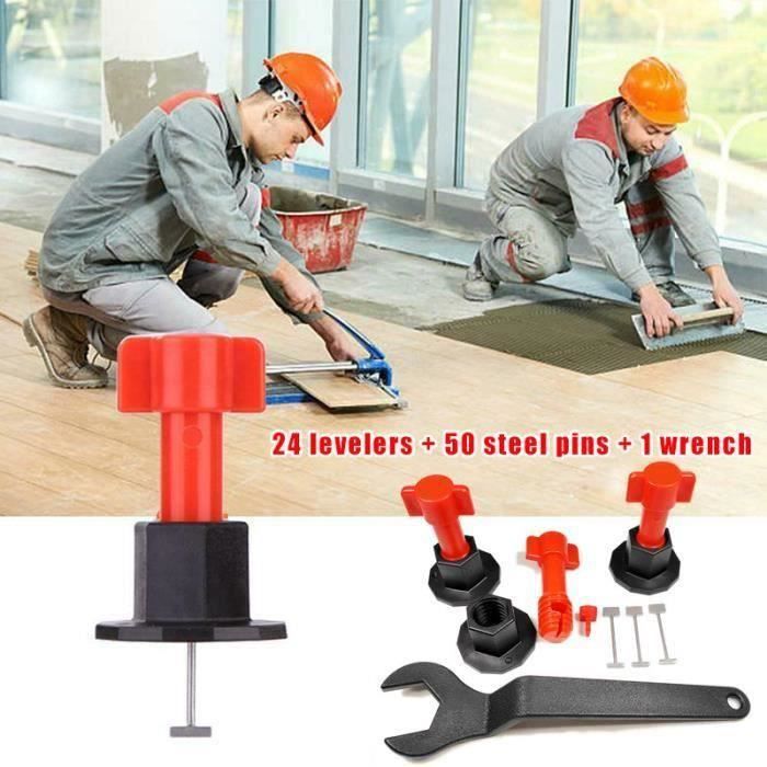GAT09859-50pcs réutilisable anti-fuite système de nivellement des ...