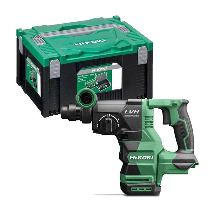 Perforateur SDS+ Brushless HIKOKI DH1826DAW2Z 26mm 18V 3,2J en HitCase ...
