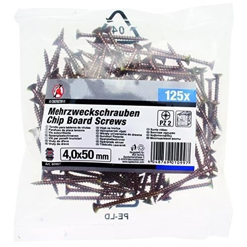 Vis multi-usages Kraftmann - Force Homme - 4,0 X 50 mm - 125 pièces ...