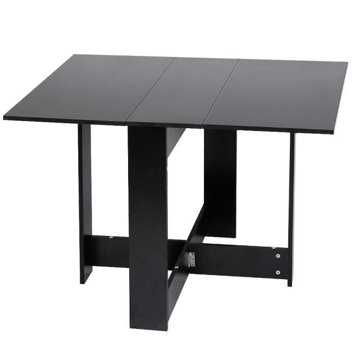 Table console pliable 2-4 personnes OHMG bois noir - Classique ...