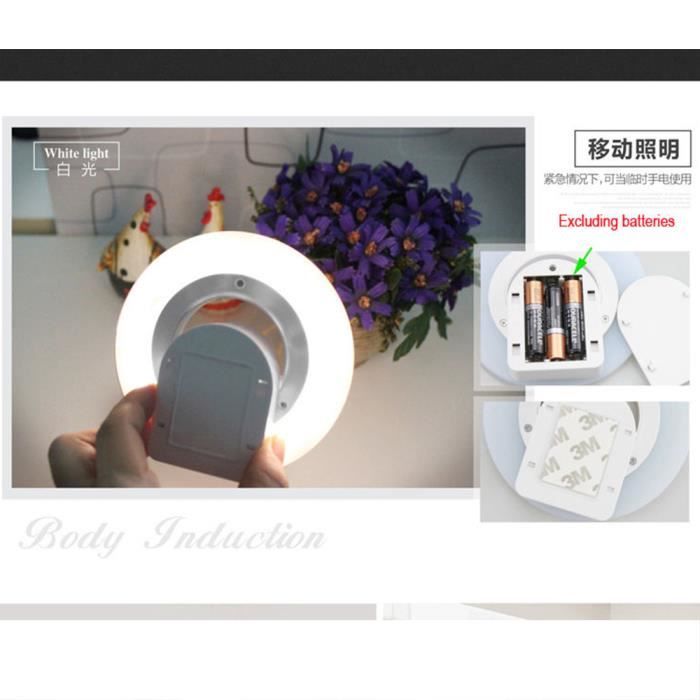 OHP Veilleuse LED murale Capteur de mouvement Blanc - Cdiscount Maison