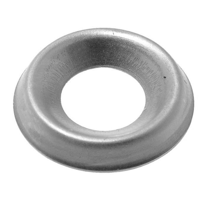 RONDELLE CUVETTE EMBOUTIE M5 x 30pcs | Diamètre Intérieur = 5,5mm | Acier Inox A2 | Cuvette ...