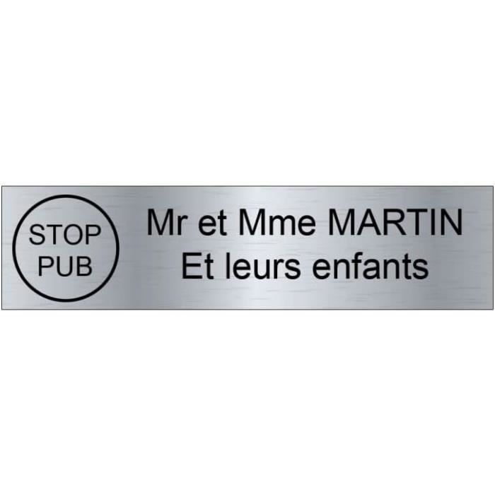 DECOHO - Étiquette Nom Stop Pub boîte aux lettres personnalisée par ...