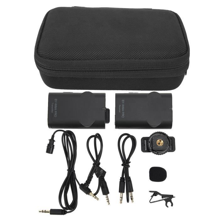Tbest Système de microphone à pince BOYA WM4 PRO Système de Microphone Sans Fil Microphone d ...