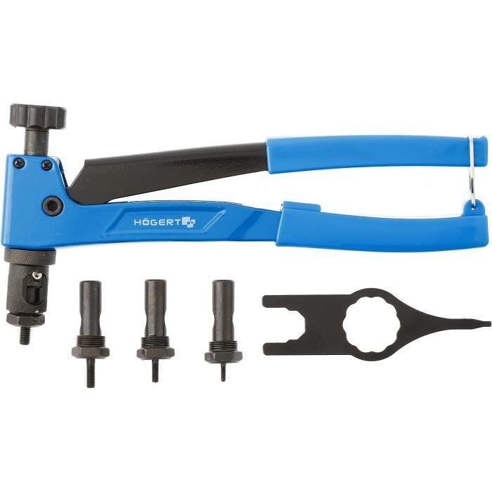 Pince à écrou à rivets - TRAHOO - Lot de pinces M3-M6 - Corps en aluminium - Poignée ergonomique ...