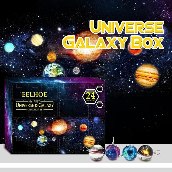 Calen ier de l'Avent 24 jours de Noël avec planète, collection Univers ...