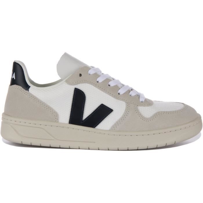 Baskets - VEJA - V-10 B-Mesh - Blanc marine - Homme - Lacets Blanc ...
