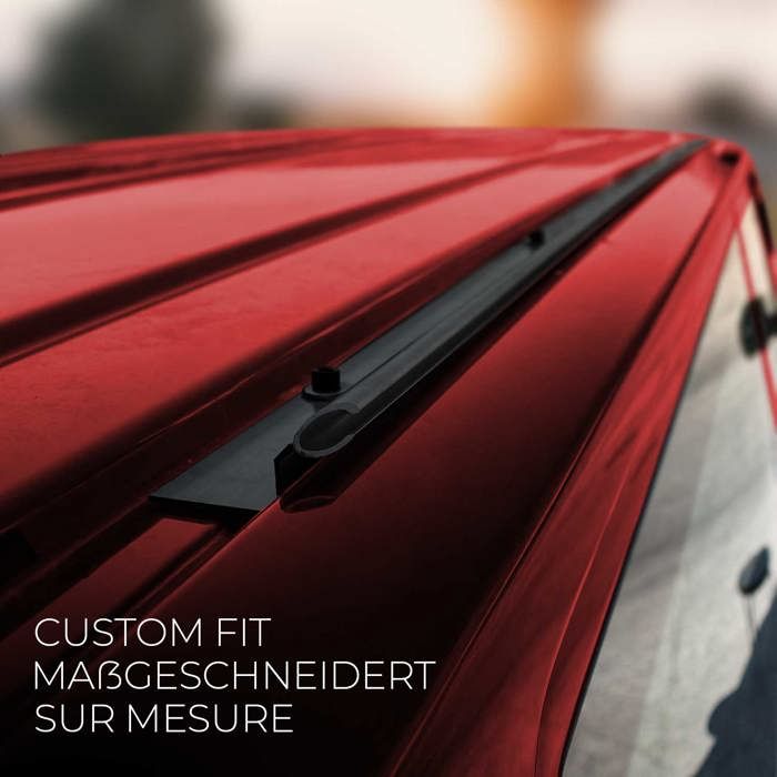 Omac Rail d'auvent de Camping pour VW T5 T6 Caravelle Multivan Noir ...