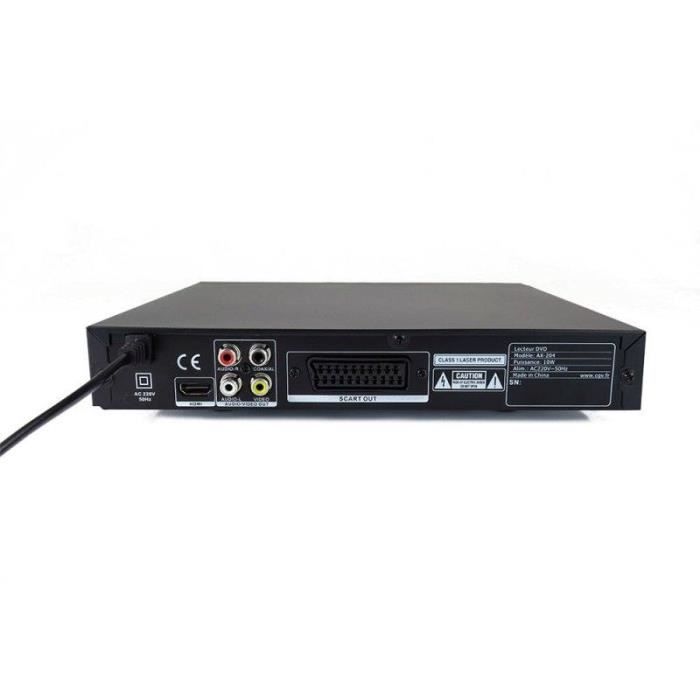 Lecteur DVD de salon - CGV - AX 204 - Upscaling 1080P - Télécommande à ...