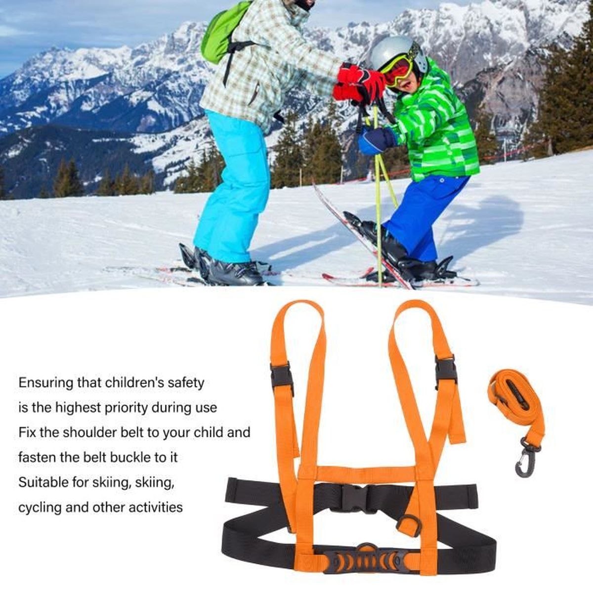 CWU Harnais de ski enfant - Sangle d'épaule de sécurité pour enfants ...