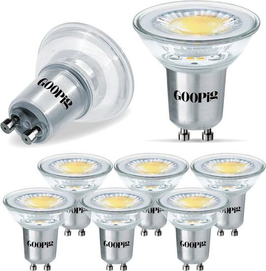 Ampoules LED GU10 35W Blanc Froid 6000K Equivalent 50W Halogne Lampe 385 Lumens AC 230V 38 Spot ...