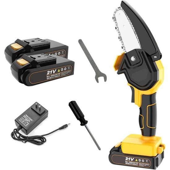 Mini tronçonneuse Manuelle sans Fil à Élagueuse, sécateur électrique ...