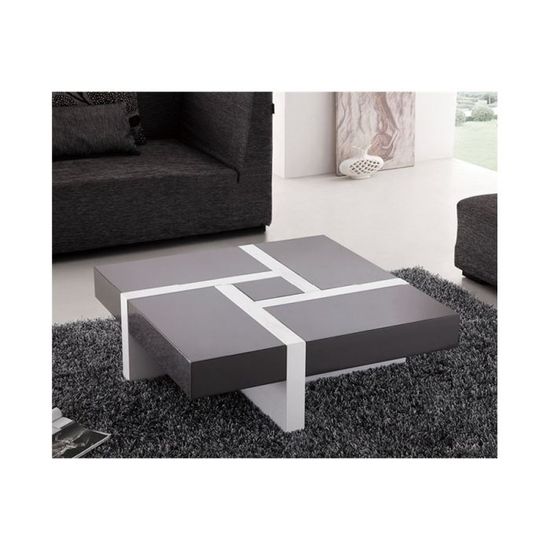 Table basse design laquée Emilie - Cdiscount Maison