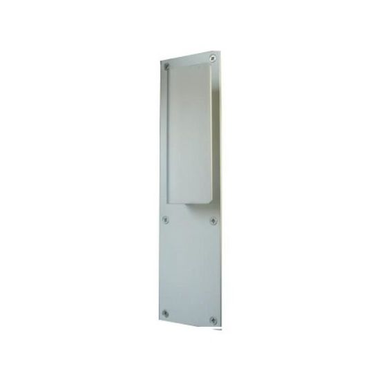 Poignée de porte palière sur plaque en aluminium anodisé finition ... Poignée de porte palière sur plaque en aluminium anodisé finition ...