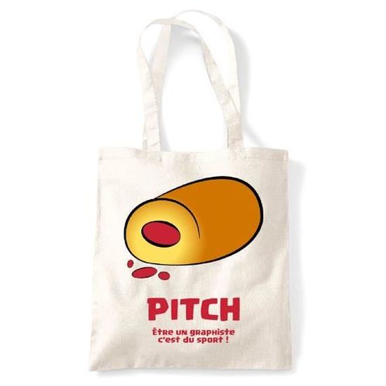 Tote bag - Coton - Creme Naturel GS PITCH FRAISE Blanc - Cdiscount ...