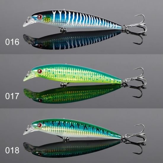 Pêcher – leurre méné flottant rigide appât artificiel idéal pour la pêche à la traîne au brochet ...