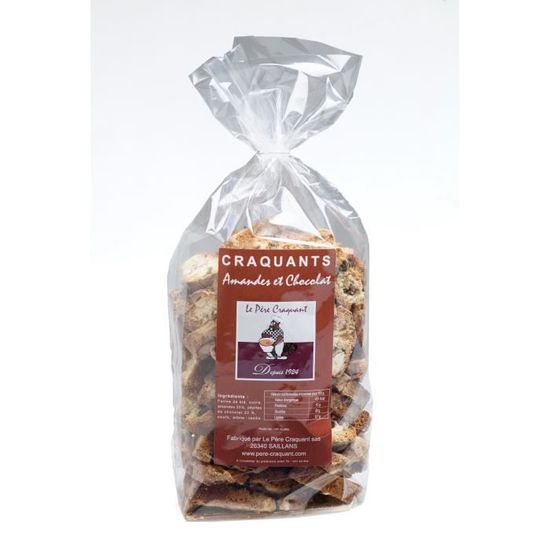 LE PÈRE CRAQUANT - Craquants Amandes Chocolat 500g - Cdiscount Au quotidien