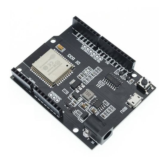 Carte de DéVeloppement ESP32 pour Module WiFi et Bluetooth UNO D1R32 Flash 4 Mo Compatible avec ...