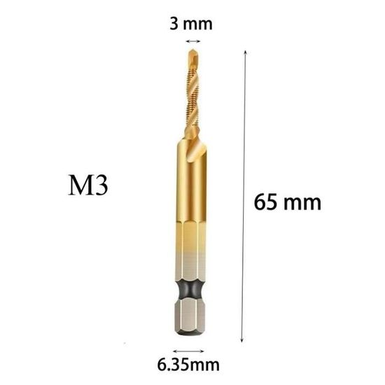 FILIERE - BUSE DE FILAGE - TARAUD,Y-4-M3--Nouveau titane taraud foret ...