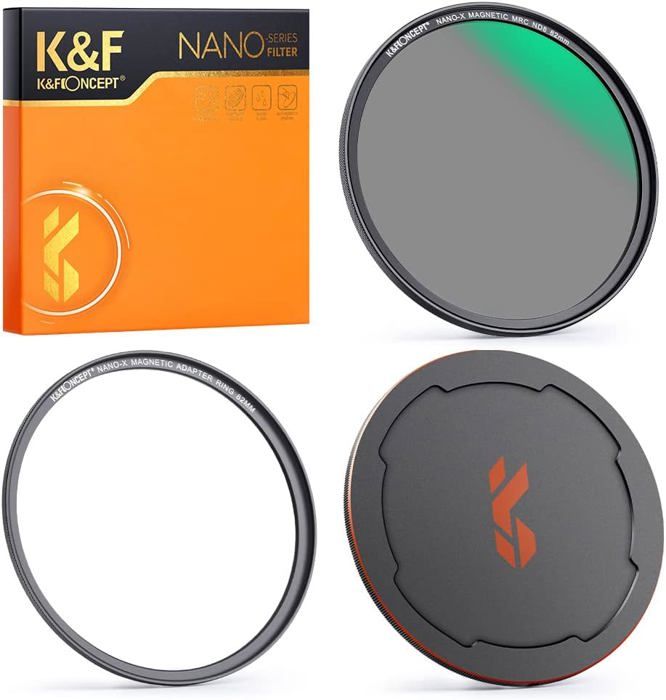 Filtre ND8 67mm Magnétique 3 f-Stops Installer Rapide avec Bague Base ...
