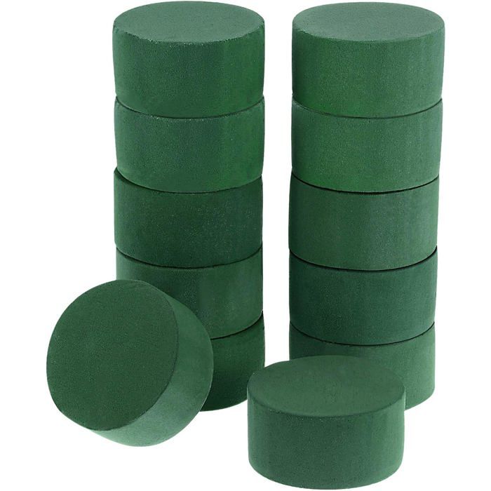 Kit de composition florale DIY : mousse florale verte ronde et humide ...