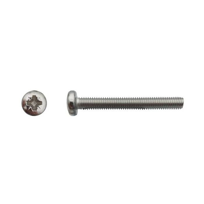 500 Vis Métaux Tête Cylindrique Pozidriv 4 x 12 mm - DIN 7985 - Inox A4 ...
