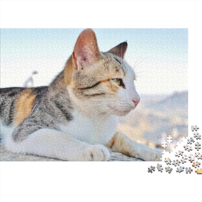 Animal Puzzle Enfant Adultes 1000 Pièces Chat Puzzles Classique Kit De ...