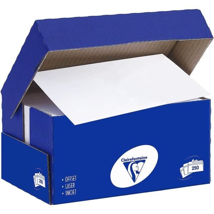 Réf. 1600C – 250 enveloppes au format DL - 110 x 220mm - Sans fenêtre ...