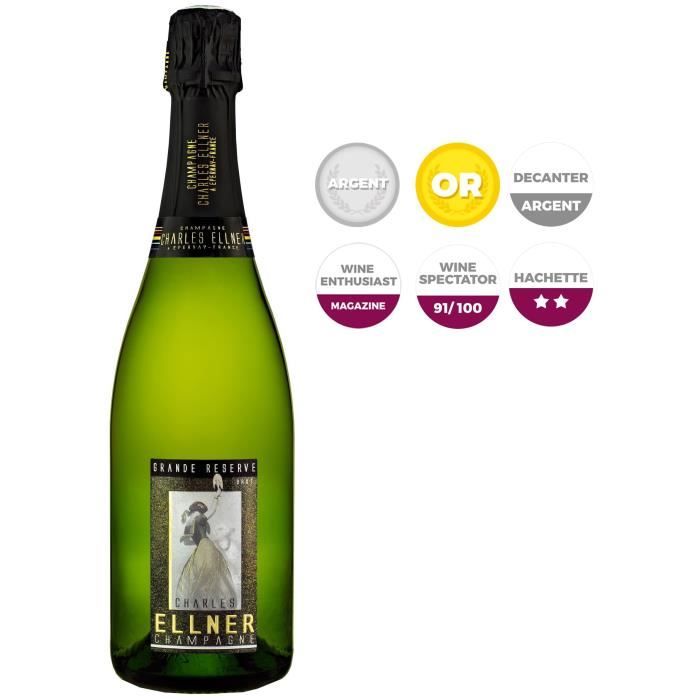 Champagne Charles Ellner Cuvée Grande Réserve Brut - La cave Cdiscount