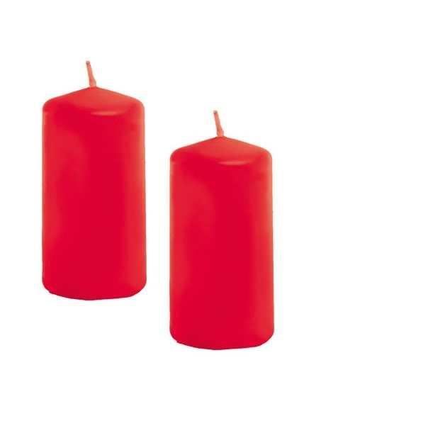 2 Bougies rouge D.4cm Ht.6cm - Cdiscount Maison