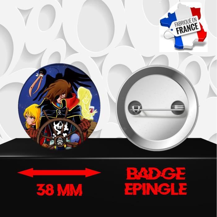Badge à épingle 38 mm Manga Albator Captain Harlock 268 - Achat / Vente ...