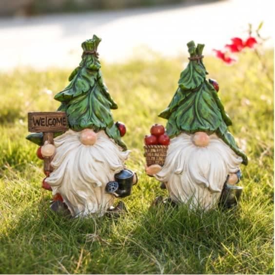 Nains De Jardin Résine Miniature Ornement Nain Figurines Statue Décor ...