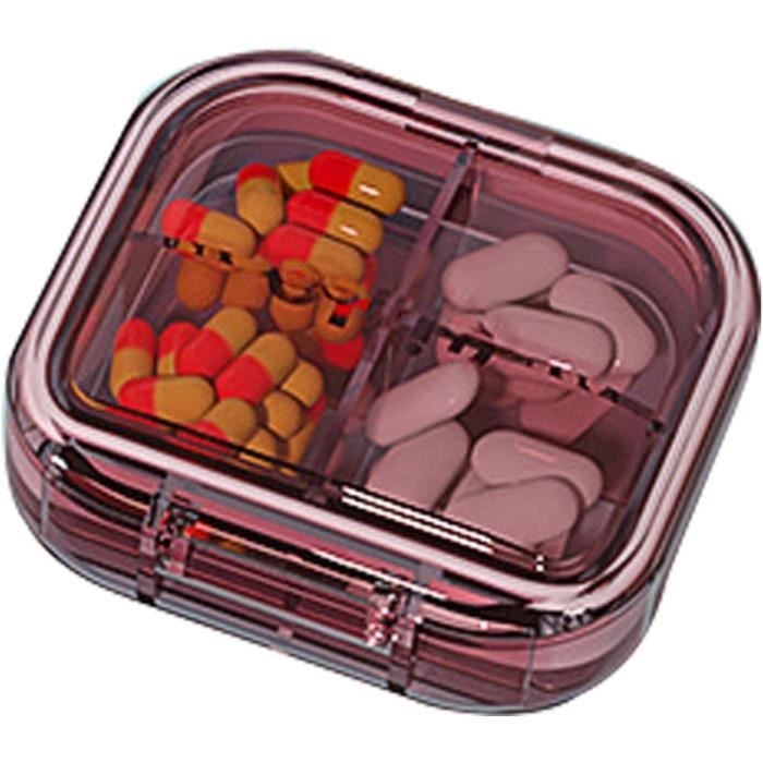 Pilulier Hebdomadaire, Grande Capacité, 6 Compartiments, Vert – Boîte À ...