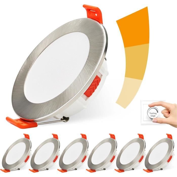 Spot Led Encastrable Extra Plat 5W 500Lm Equivalent 50W Incandescence, Dimmable Ip44 Spot ...