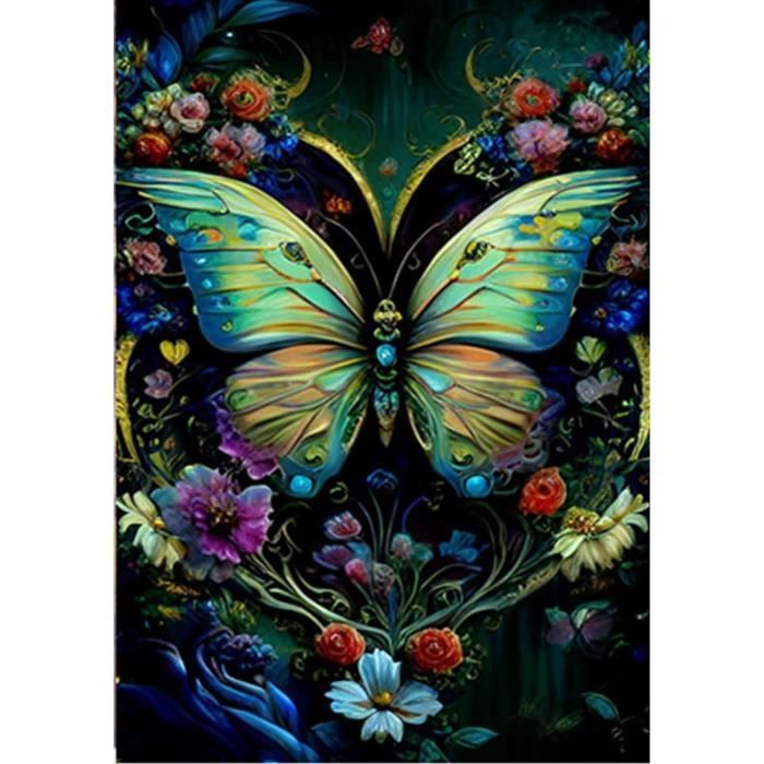 5D Diamond Painting Fleur, Diy Peinture Diamant Adulte, Broderie ...