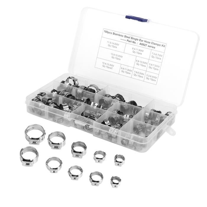 Collier de serrage Hose clamp, Stainless steel hose clamp One-ear ...