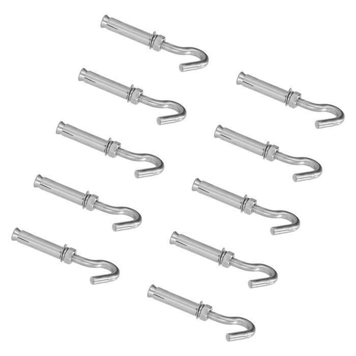 EJ.life Crochet à vis à godet ouvert 10 pièces boulons à godet ouvert ...