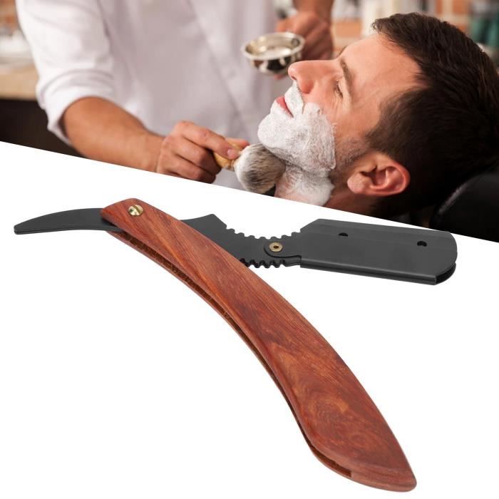 ESTINK Rasoir de barbier à bord droit vintage Rasoir Straight Edge ...
