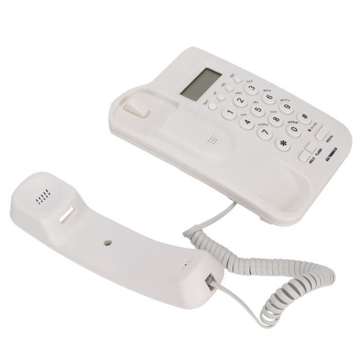 Fdit Téléphone de l'hôtel KX‑T5006CID Téléphone d'Hôtel de Bureau Maison Petit Poste d'Appelant ...