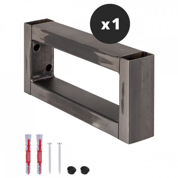 HOLZBRINK 10x Support pour vasque suspendu en métal - 400x150mm - acier ...