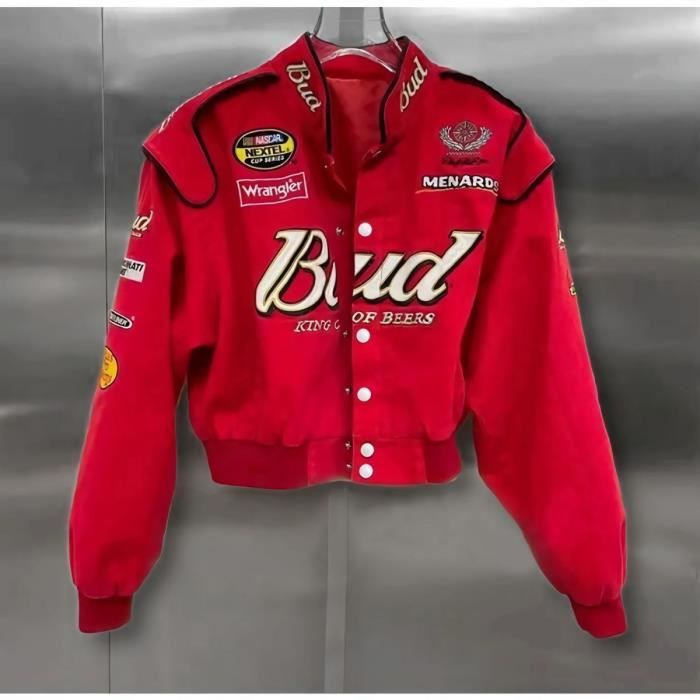 Bomber Femme Varsity Veste Voiture De Course Veste De Baseball Broderie ...