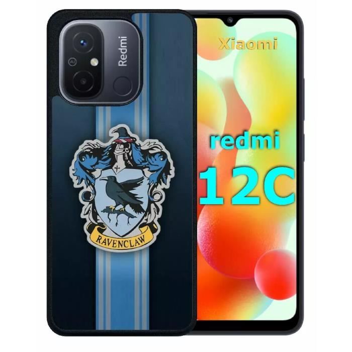 Coque pour redmi 12c - ravenclaw serdaigle potter - silicone - noir ...