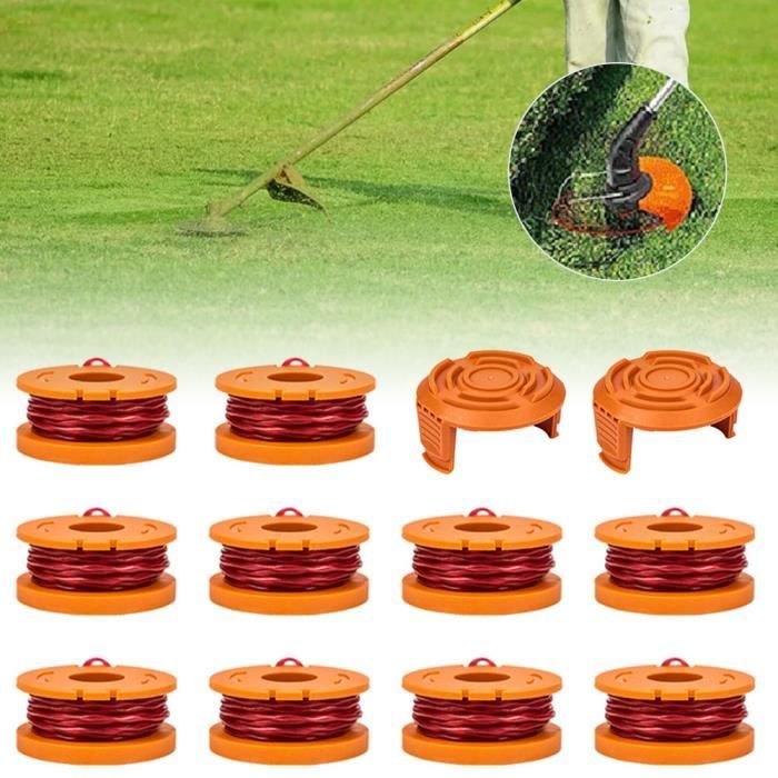 10 Paquets Bobine de Rechange, pour Coupe-bordure de Ligne,1.5 mm, 10 Fil Coupe Bordure,2 ...