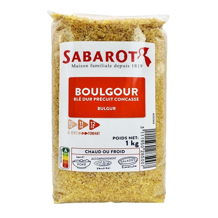 Boulgour sachet de 1kg Sabarot - Cdiscount Au quotidien