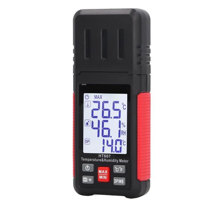 Humidimètre de température portable Hygromètre ABS haute précision ...
