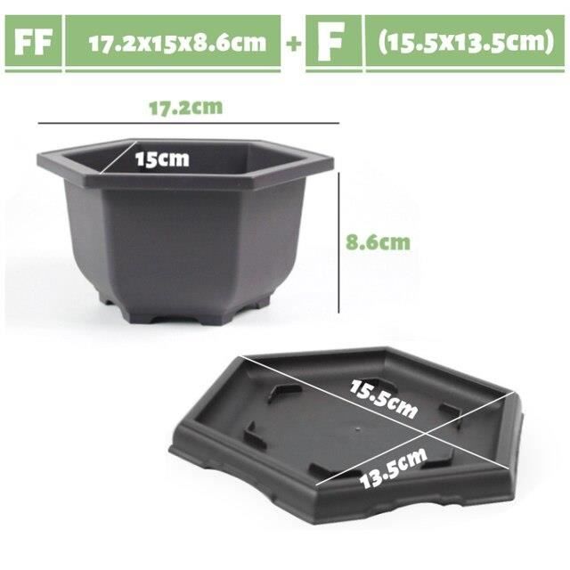 POT DE FLEUR,FF x Tray F--Pot à plantes Imitation sable violet 1 pièce ...