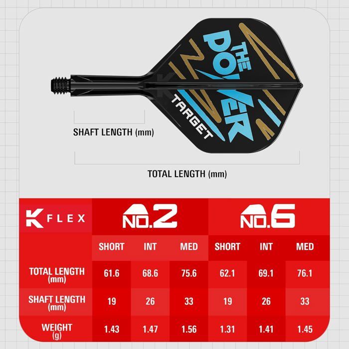 Target Darts Phil Taylor K Flex Système de Volants et D'arbres, No.2 ...