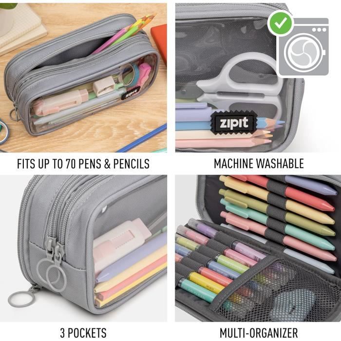 Half & Half Trousse | Trousse À Crayons Grande Capacité | Etui À Crayon ...